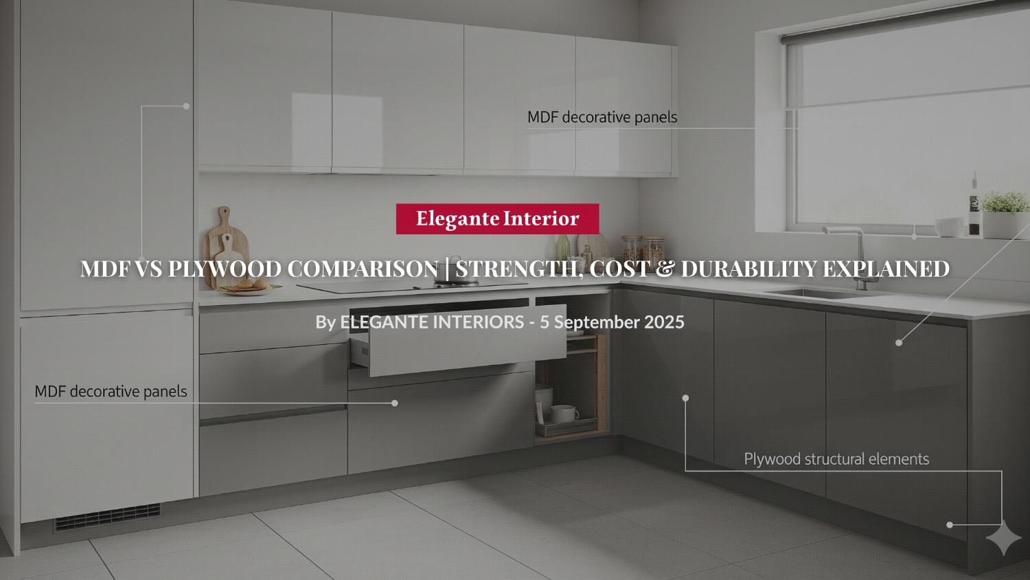 MDF vs Plywood: Strength, Cost & Durability Guide - Elegante Interiors